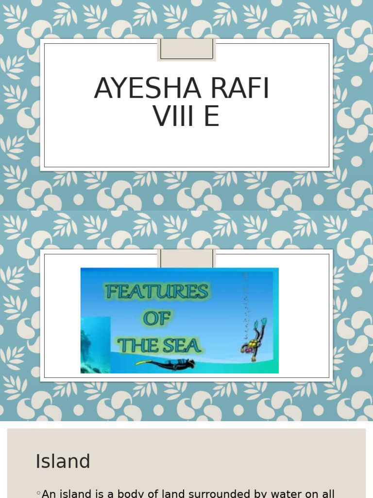 Geography-Features of The Sea | PDF
