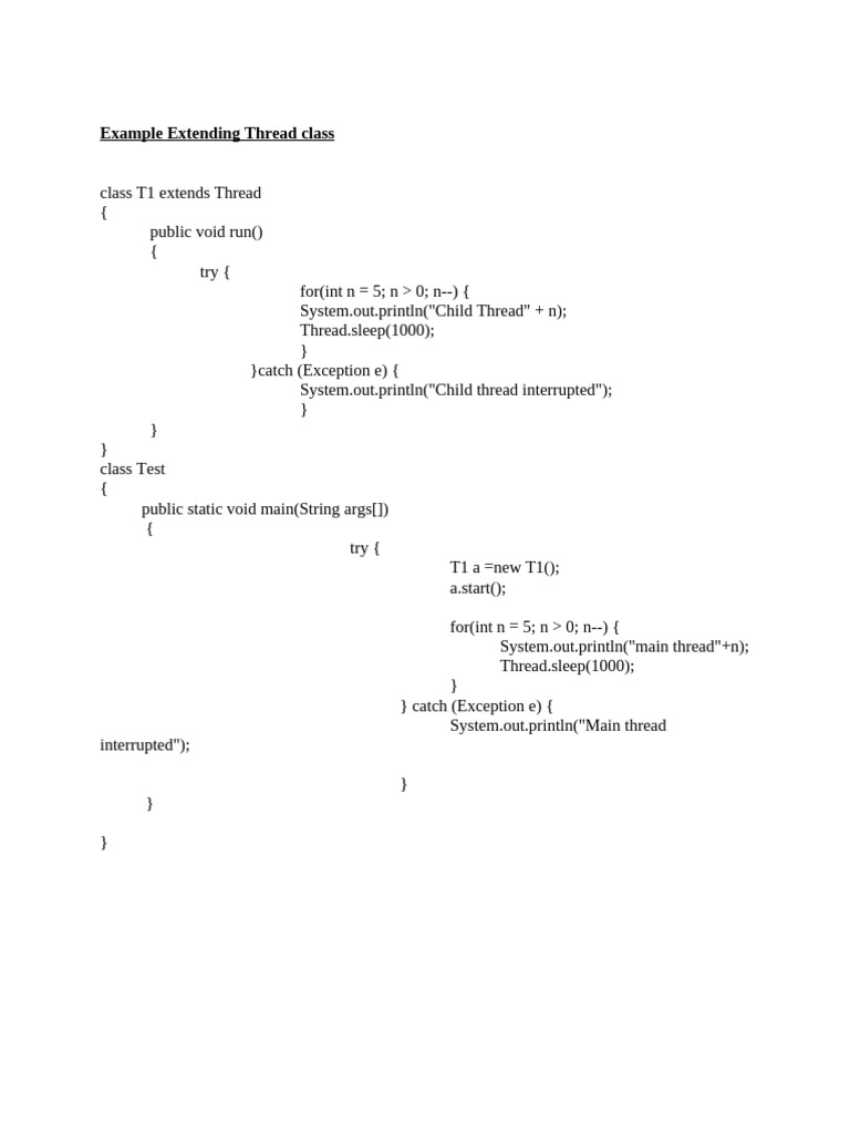 Example Multi Threading | PDF | Concurrent Computing | Software Example Multi Threading | PDF | Concurrent Computing | Software