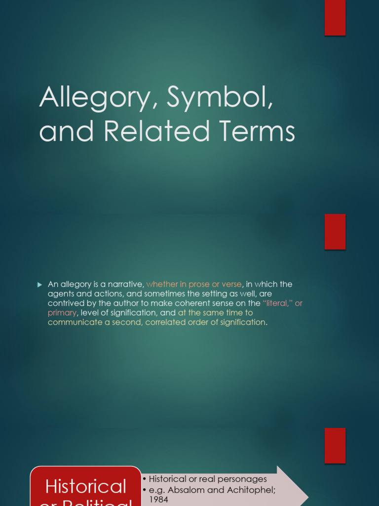 Understanding Allegory and Symbolism | PDF | Allegory | Narrative
