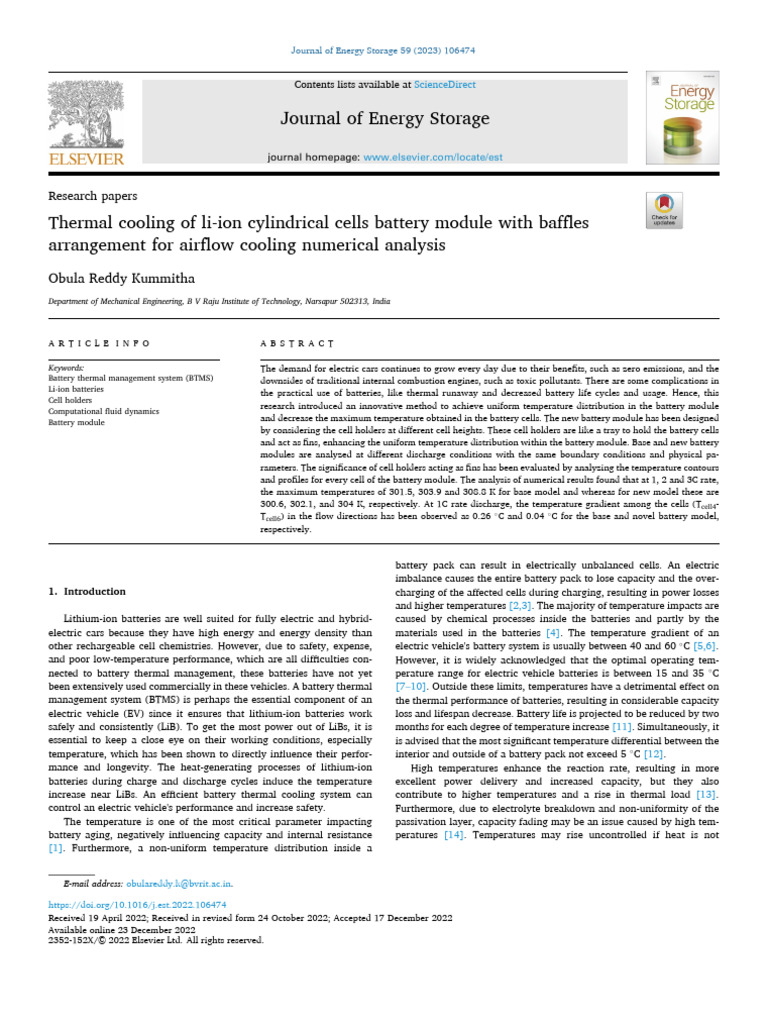 Battery Analysis Pdf Lithium Ion Battery Electric Vehicle