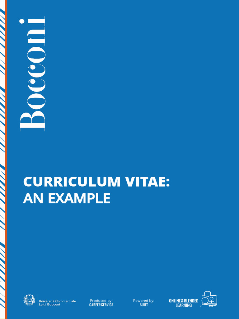 CurriculumVitae Example Bocconi | PDF | Art