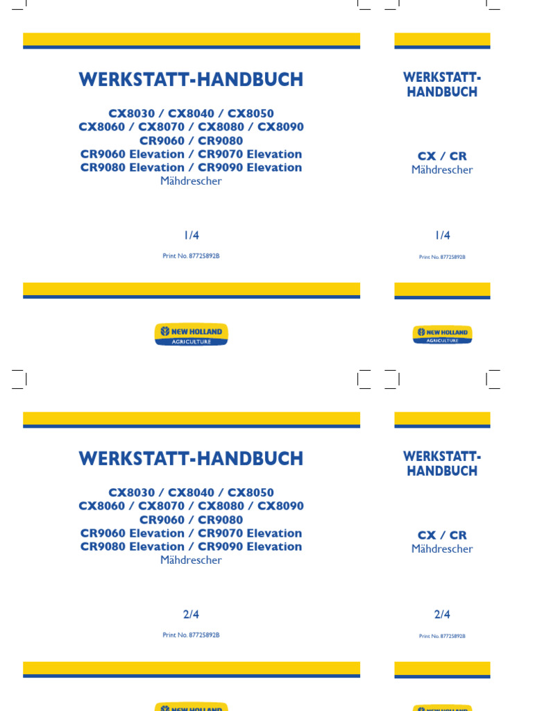 Logo Für Ordner New Holland Wartungshandbuch CX | PDF | Technology & Engineering