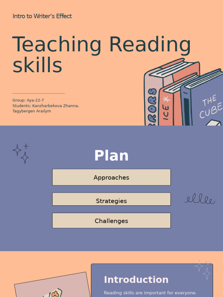 Teaching Effective Reading Skills | PDF | Reading Comprehension | Cognition