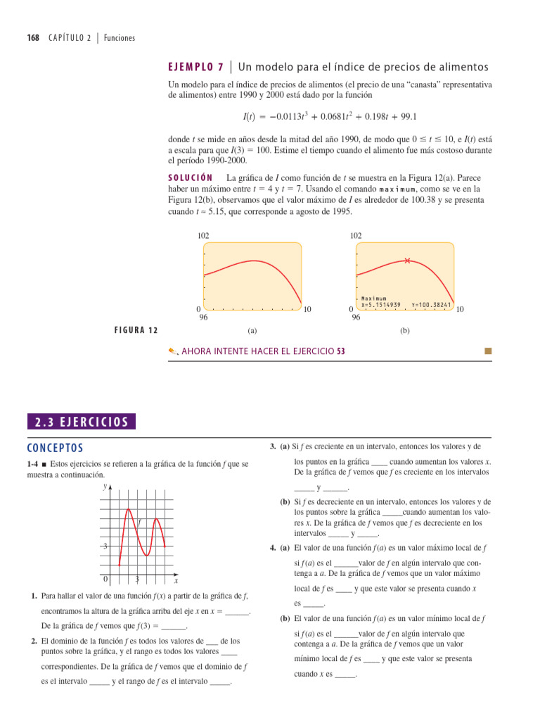 Deber N°2 Dominio, Rango, Monotonía | PDF | Gravedad | Temperatura