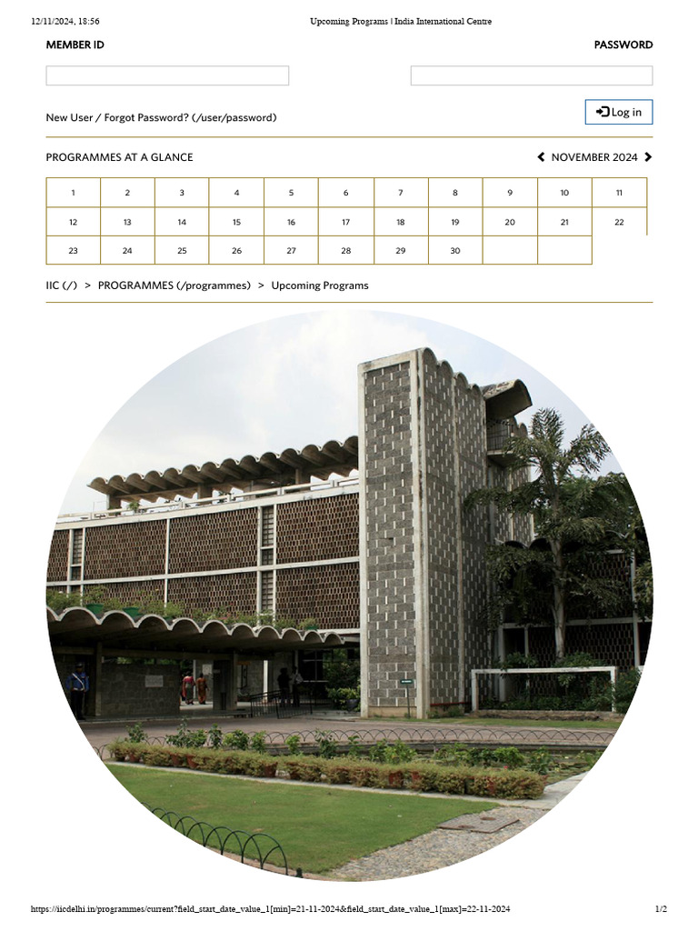 5 Upcoming Programs - India International Centre | PDF | Computing | Software