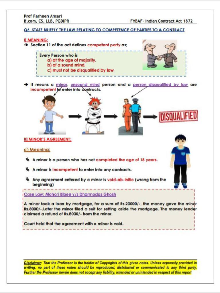 Competence of Parties | PDF