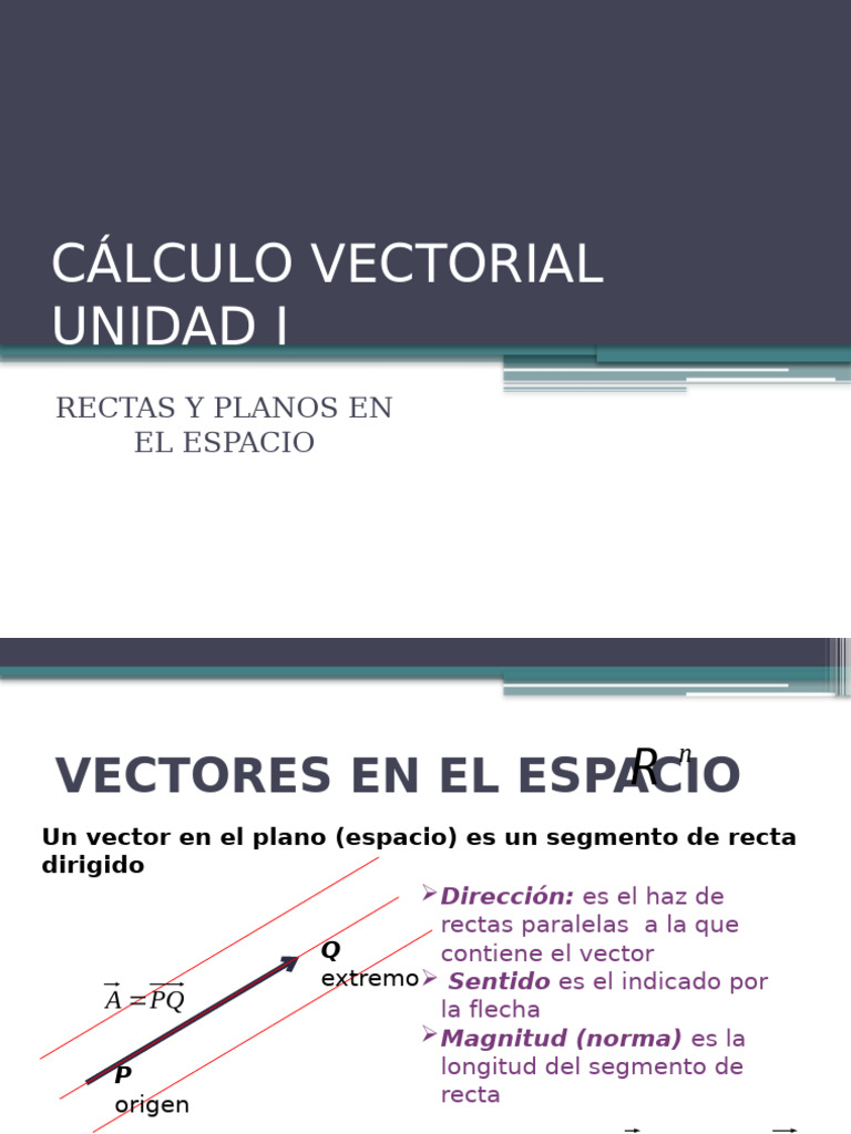 1-Vectores-Espacio 2 | PDF | Vector Euclidiano | Espacio vectorial