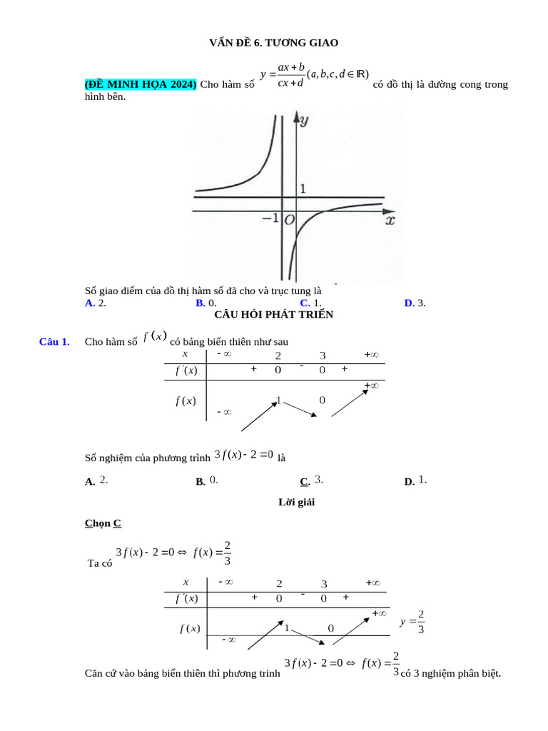 Van de 6. Tuong Giao - Dapan | PDF