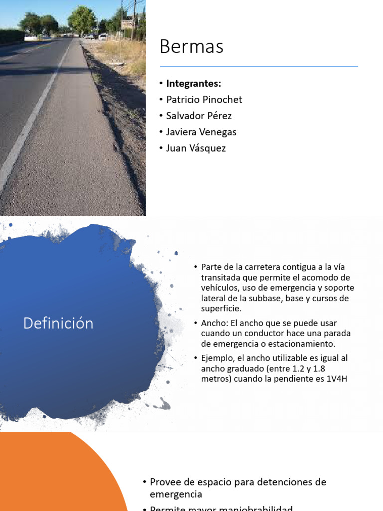 Bermas | PDF | La carretera | Hormigón