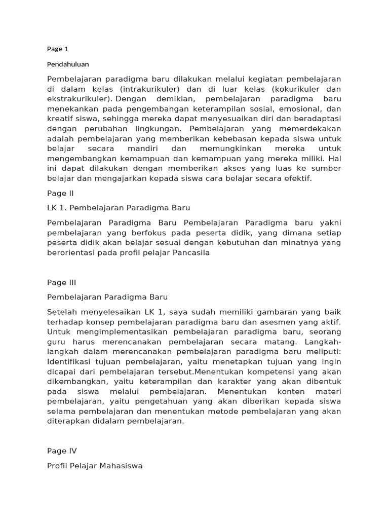 Paradigma Pendidikan | PDF
