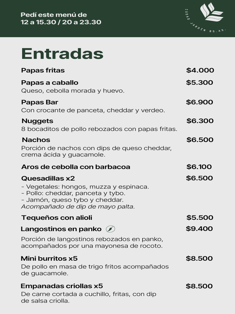 Menú Crumbs: Delicias Variadas | PDF | Cocina | Cocina occidental