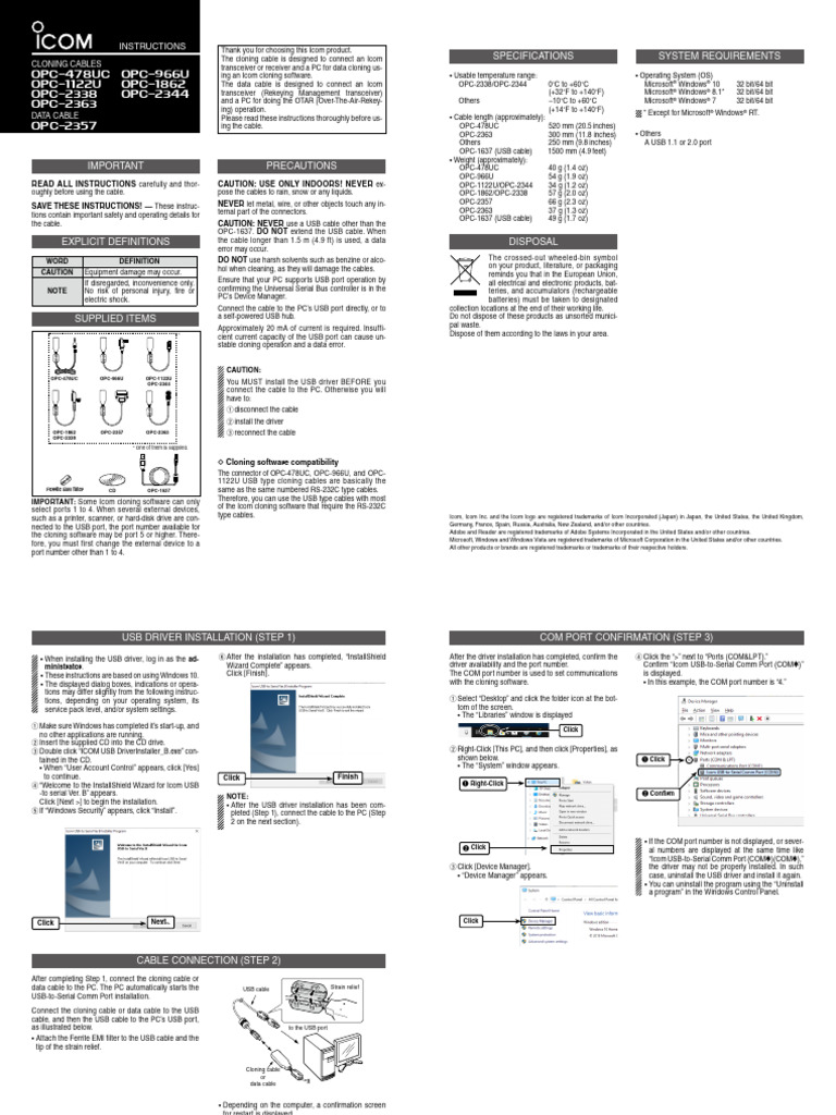 Windows10 - Driver Installation Guide - ENG | PDF | Usb | Personal Computers