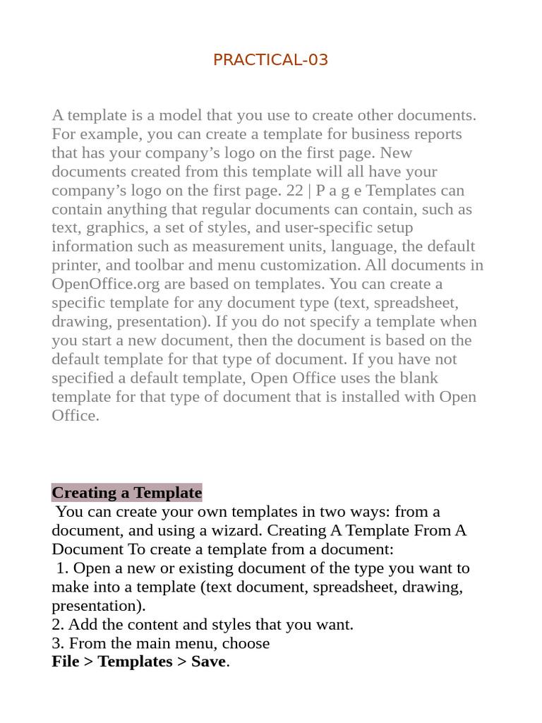 Practical 3 - Copy | PDF | Menu (Computing) | Document Practical 3 - Copy | PDF | Menu (Computing) | Document