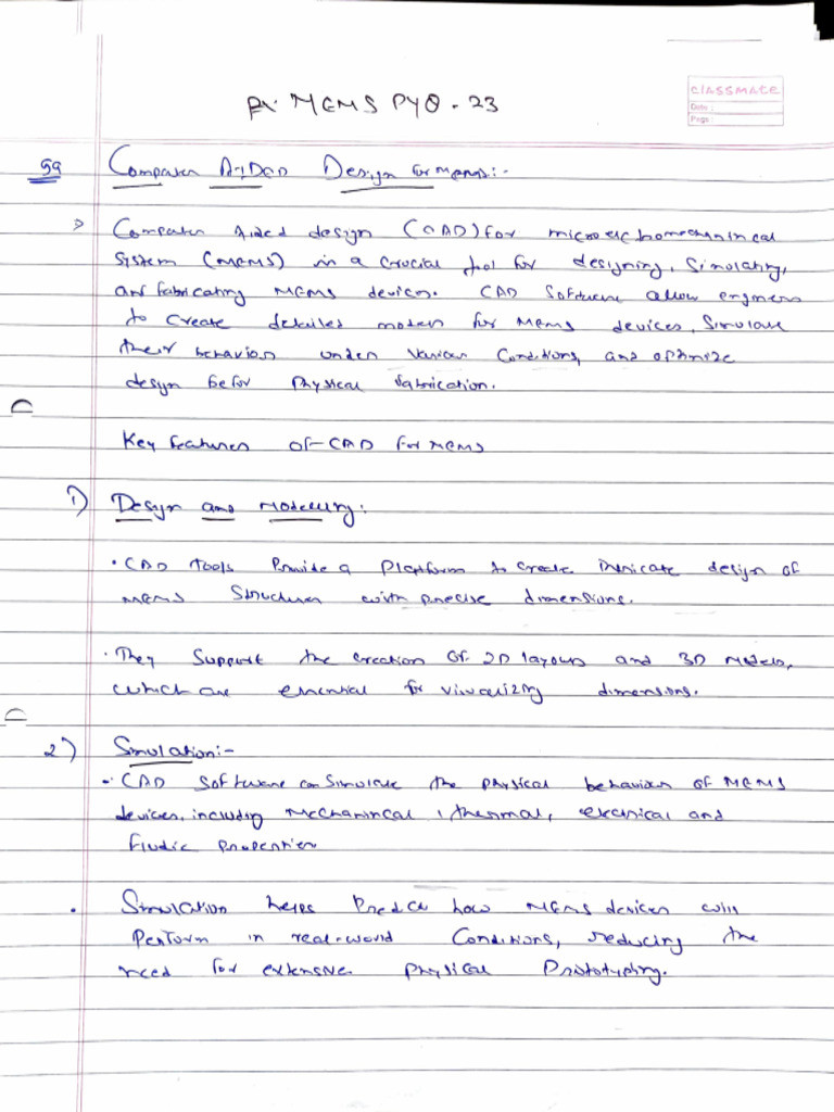 MEMS PYQ Sol 23 | PDF
