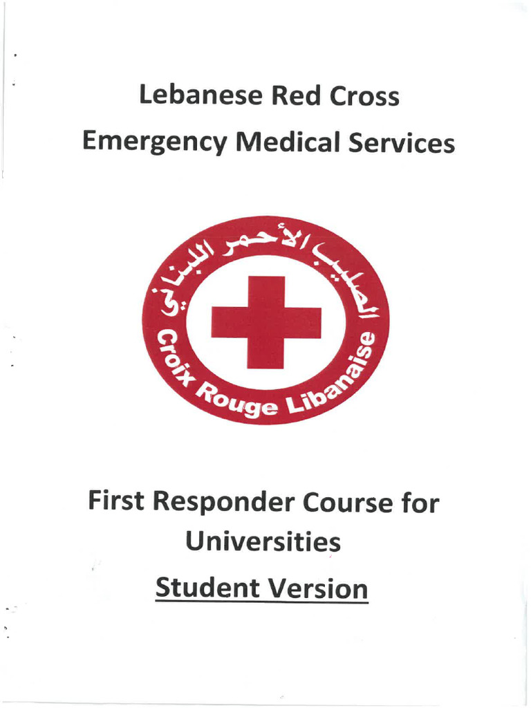 Lebanese Red Cross Emergency Medical Services | PDF
