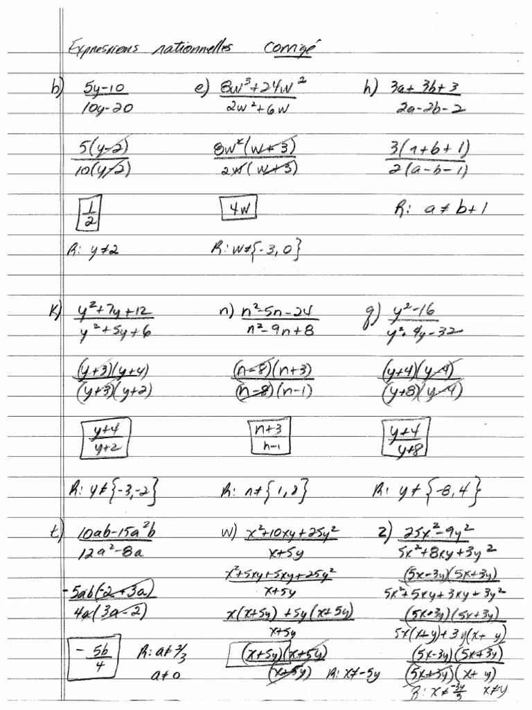 Expressions Rationnelles Corrigé | PDF