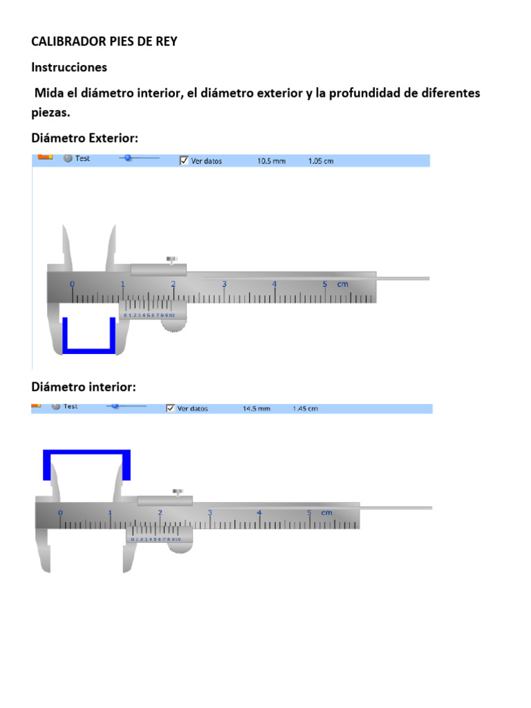 Calibrador Pies de Rey | PDF | Juegos y actividades | Arte