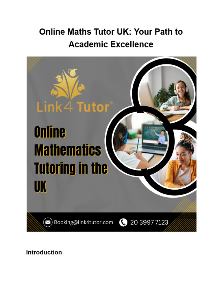 Mathematics Online Tutoring Uk | PDF | Mathematics | Learning