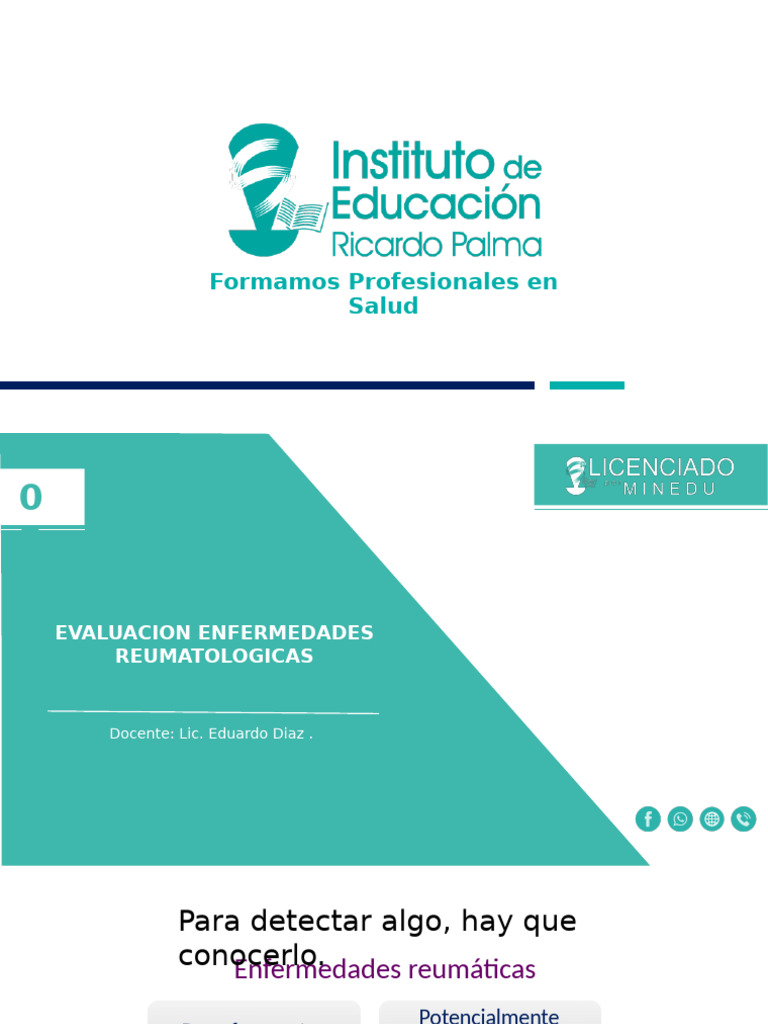 Terapia Reumatologica Clase 2 | PDF | Rodilla | Enfermedades y trastornos