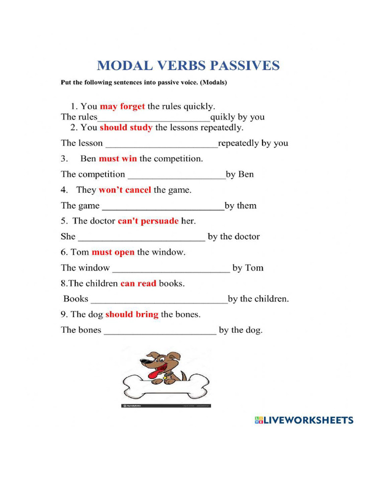Modal Passive Practice 2 | PDF