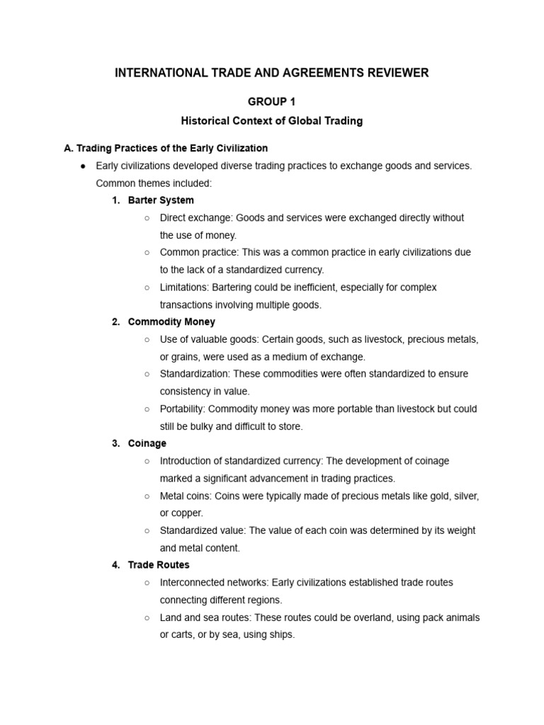 International Trade & Agreements | PDF | Trade | Currency