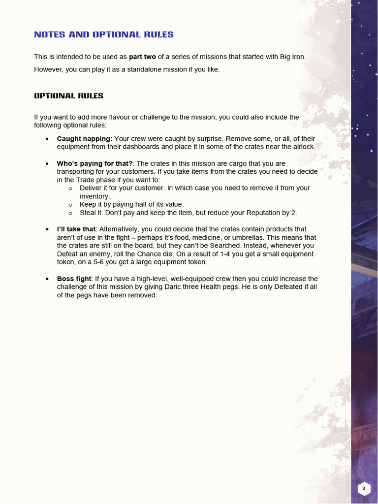 Core Space Mission - Uninvited Guests | PDF