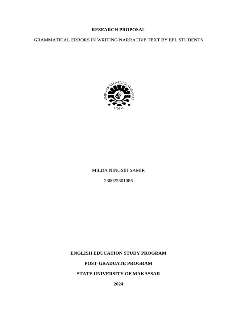 Chapter 1 - Research Proposal | PDF | English As A Second Or Foreign Language | Second Language ...