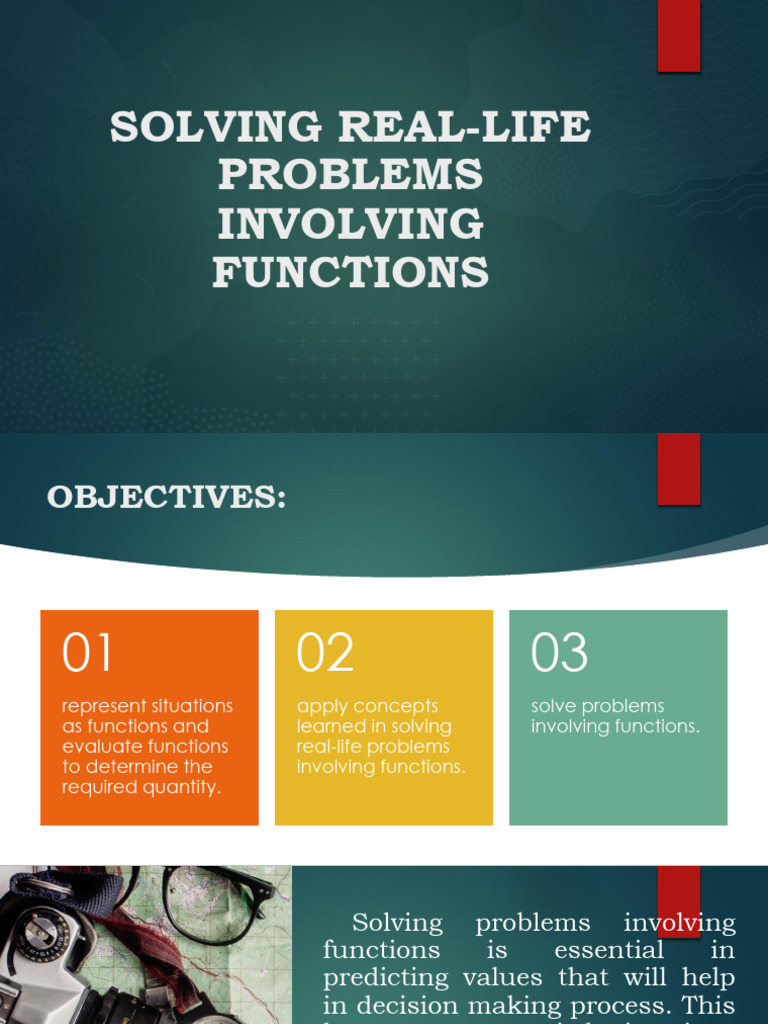 Solving Real Life Problems Involving Functions | PDF | Function (Mathematics) | Equations