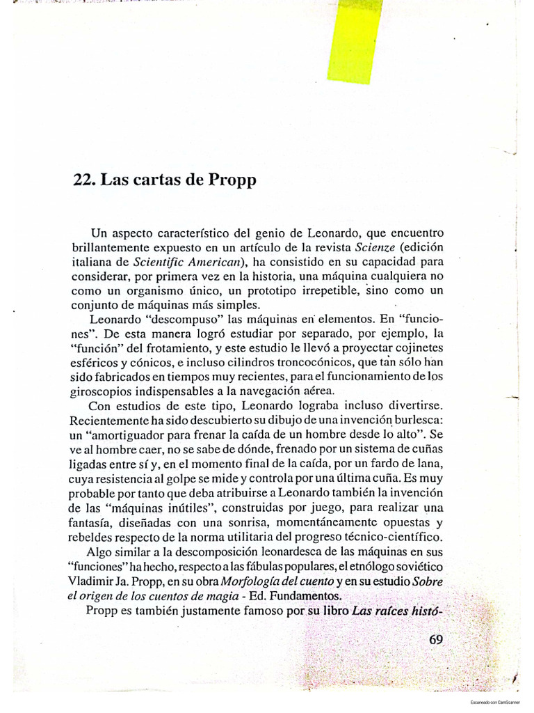 Funciones de Propp | PDF