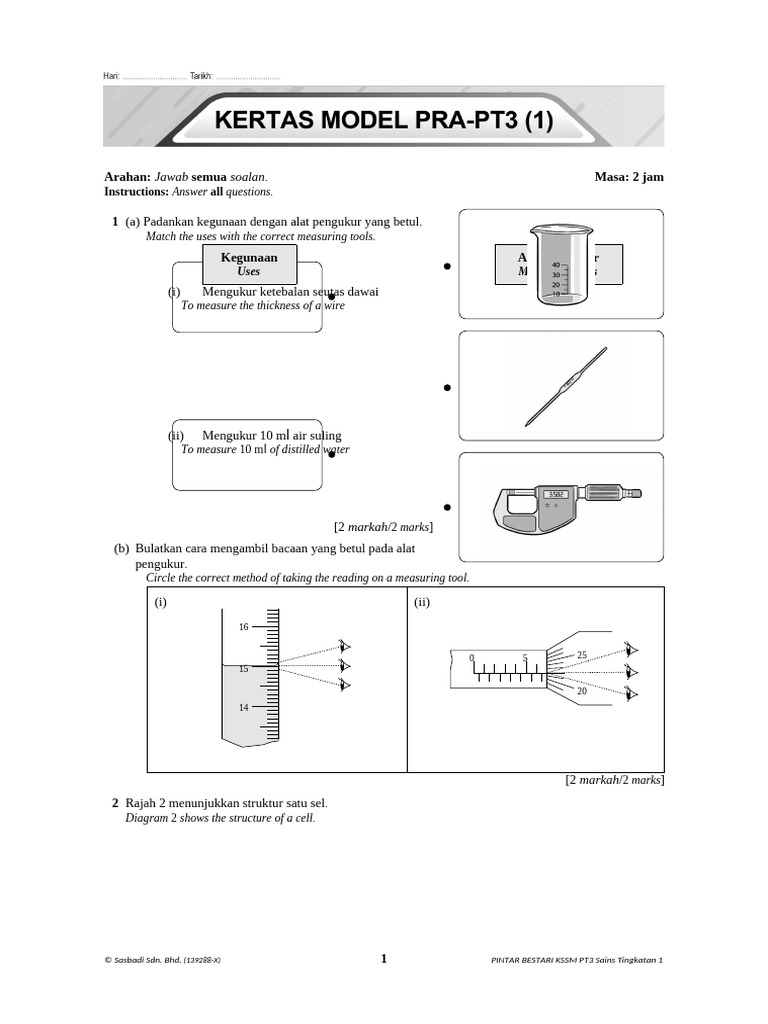 Kertas Model 2 | PDF
