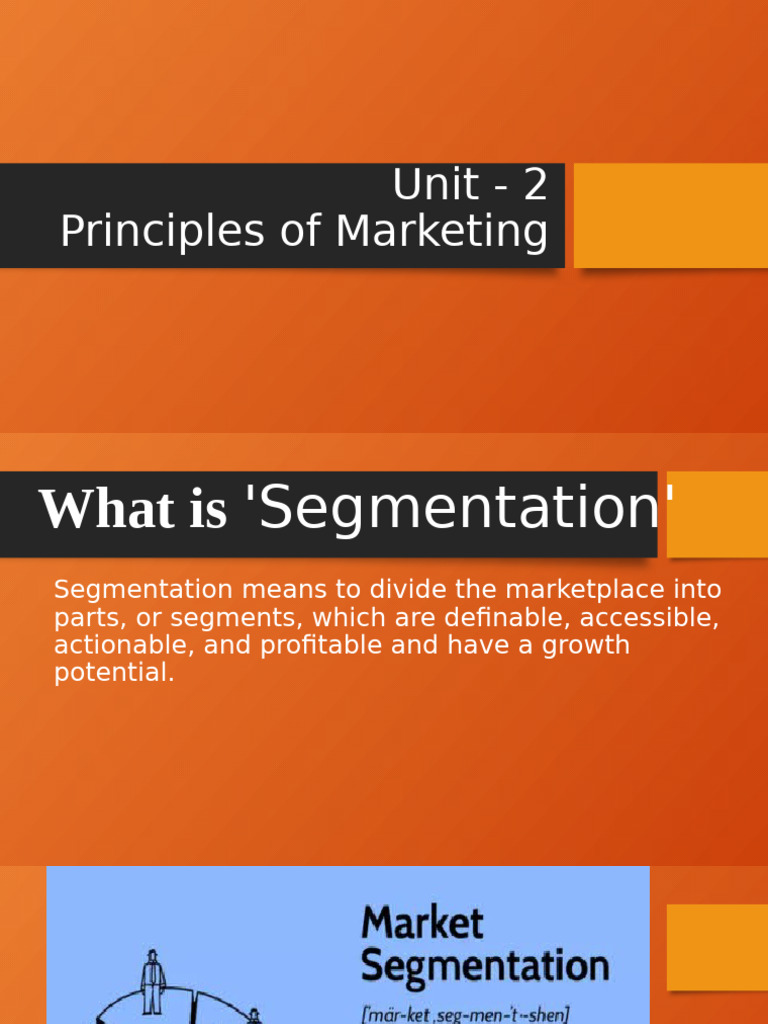 Unit 2 Principles of Marketing | PDF