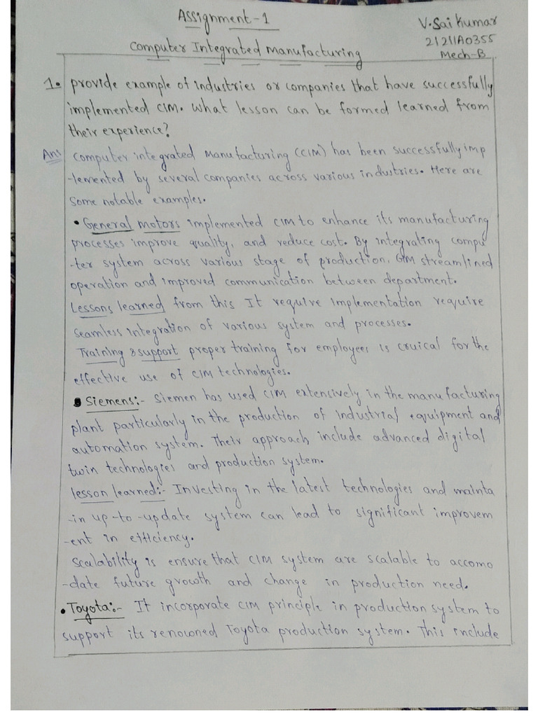 CIM Assignment 1 | PDF