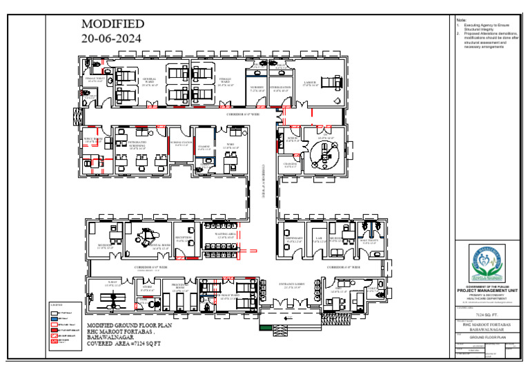 Modified Ground Floor Plan RHC | PDF | Local Government Areas Of ...
