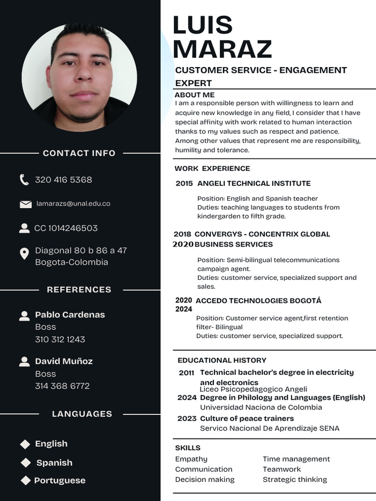 CV Luis Diaz | PDF | Career & Growth