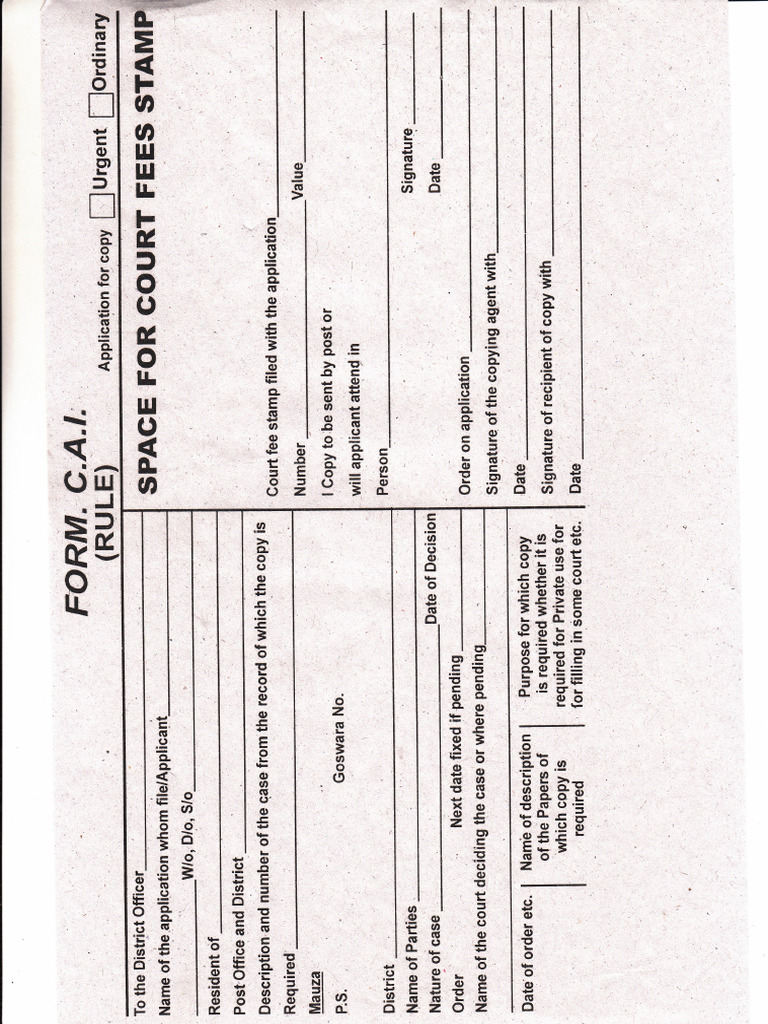 Application For Certified Copy - Criminal | PDF