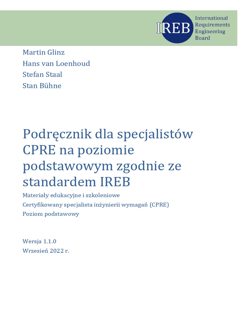 Cpre Foundationlevel Handbook PL 1.1 | PDF