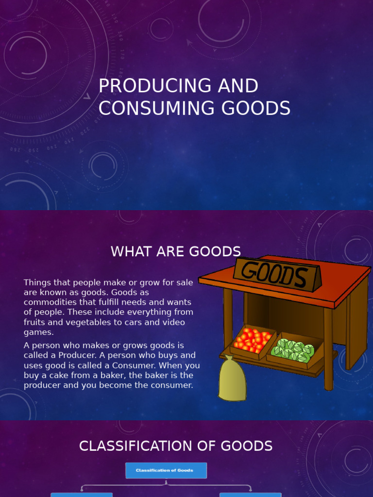 Producing and Consuming Goods | PDF