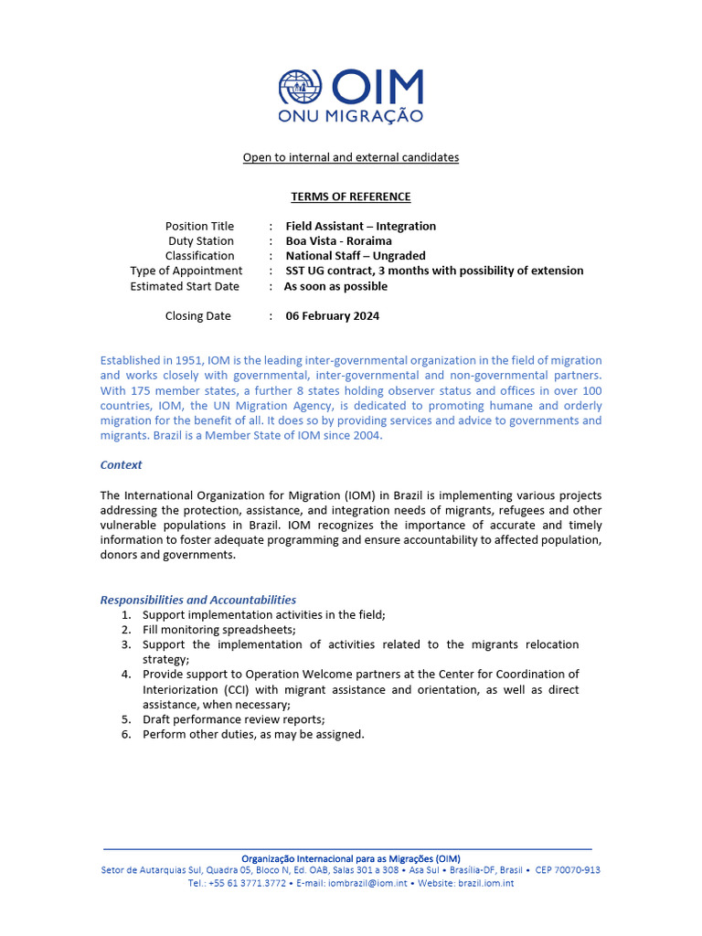 Tor Field-Assistant Integration-Externo | PDF | International ...