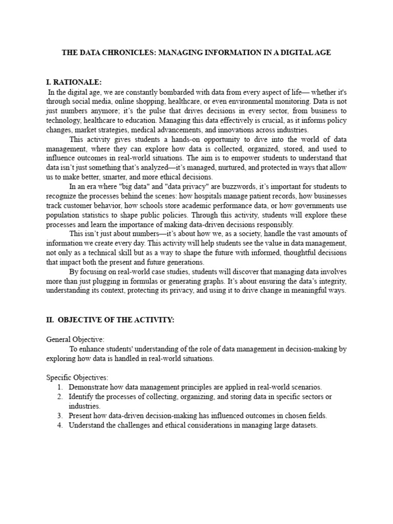 THE DATA CHRONICLES BS Business Administration - BS Entreneurship | PDF | Data | Retail