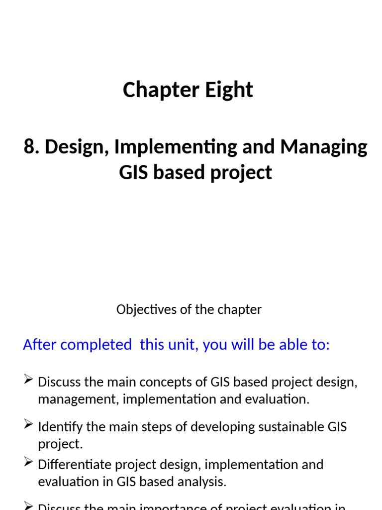 Managing GIS Project Design and Evaluation | PDF | Geographic ...