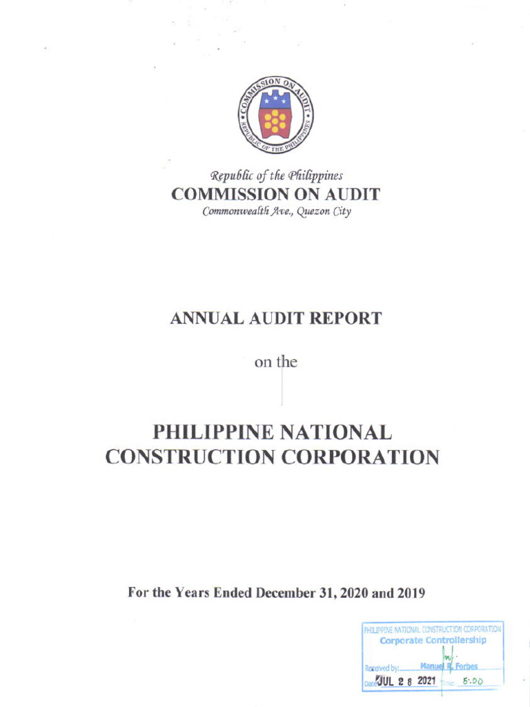 PNCC Audit Report for 2019-2020 | PDF | Finance & Money Management