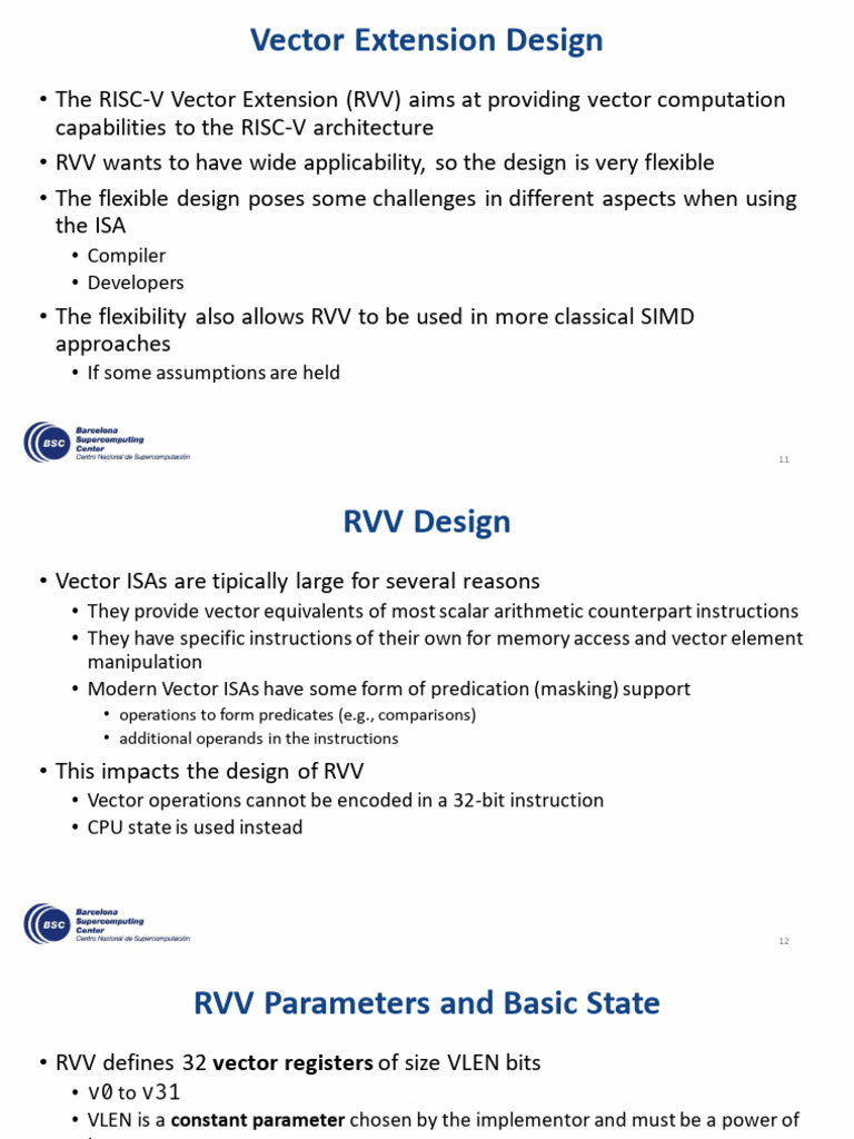 RISC-V Vector Extension Overview | PDF | Integrated Circuit | Computer ...