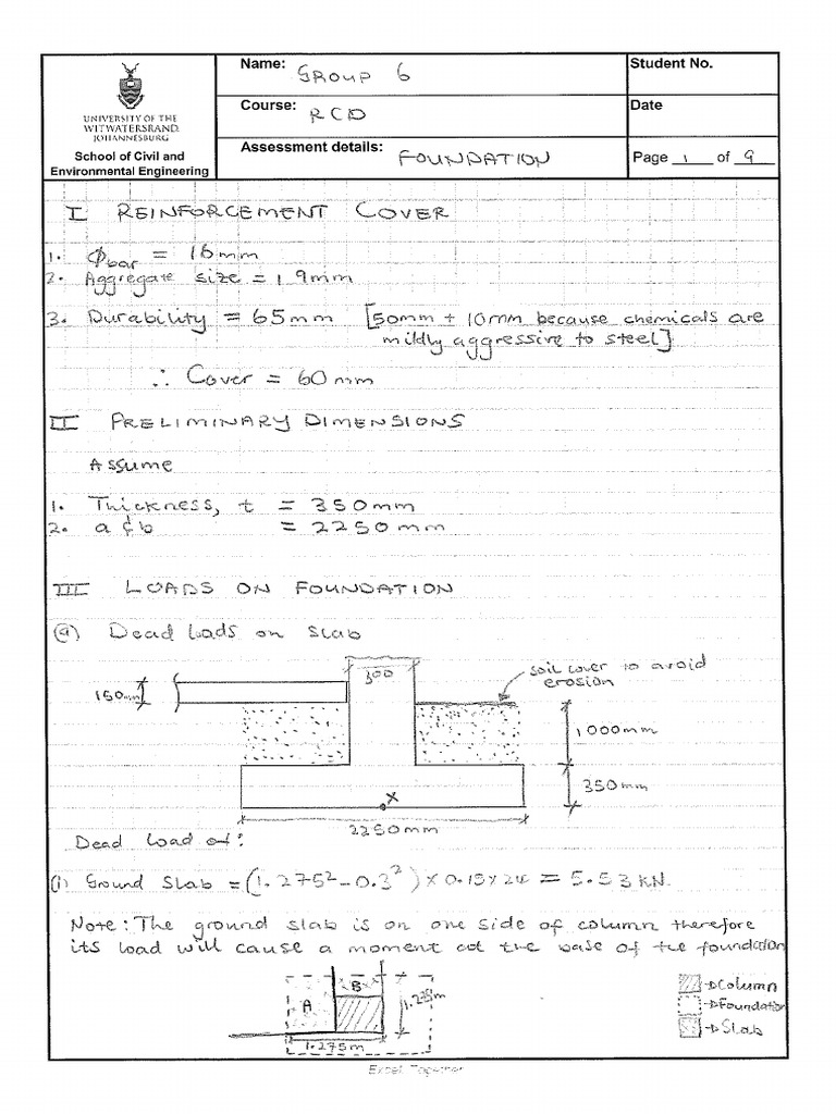 Foundation Final Design | PDF