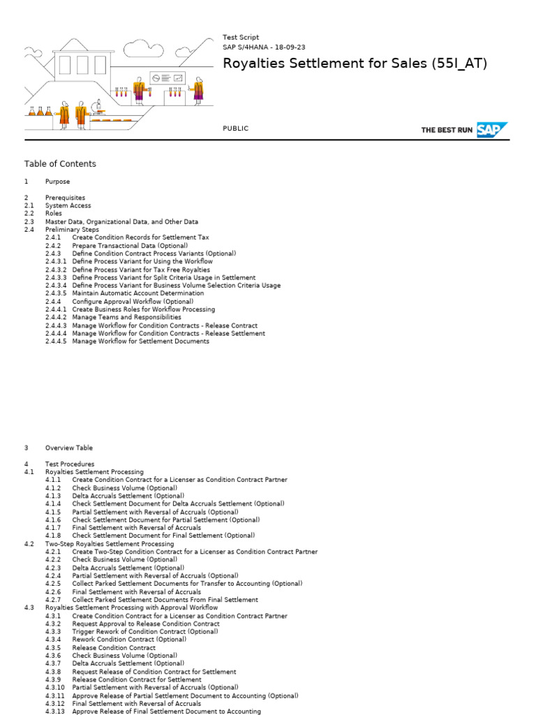 SAP S/4HANA Royalties Settlement Guide | PDF | Royalty Payment | Taxes