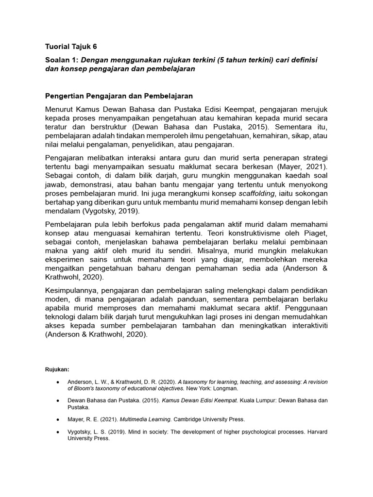 Abdul Razak Bin Dali - Tutorial Tajuk 6 | PDF | Karier & Perkembangan | Kesehatan Holistik