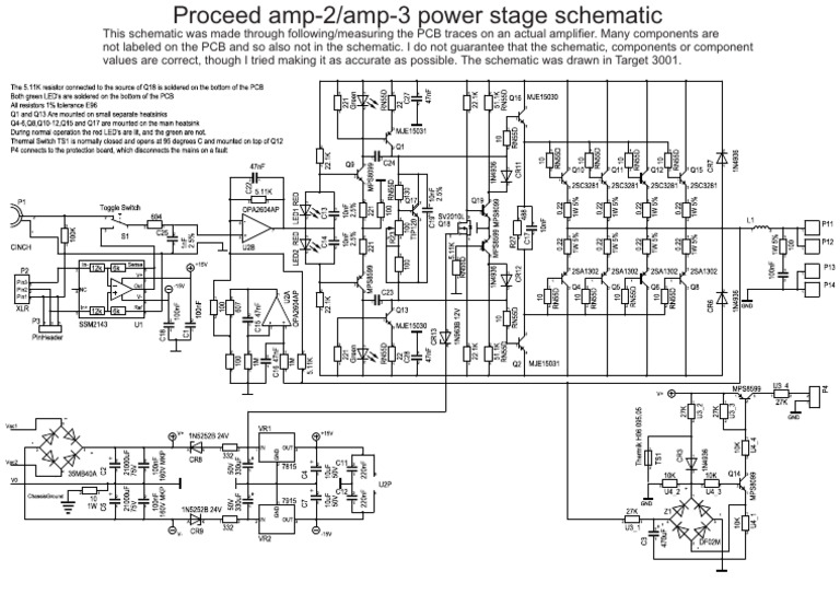 Hfe Proceed Amp 2 3 Power Stage Schematic | PDF | Teaching Methods ...
