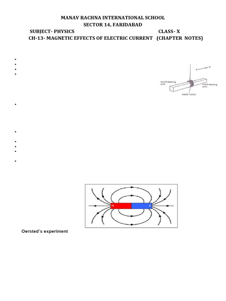 MAGNETIC-EFFECT-OF-CURRENT - Session-23-24 | PDF | Alternating Current ...