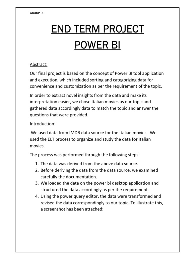 Italian Movies Analysis with Power BI | PDF | Data | Information Technology Management