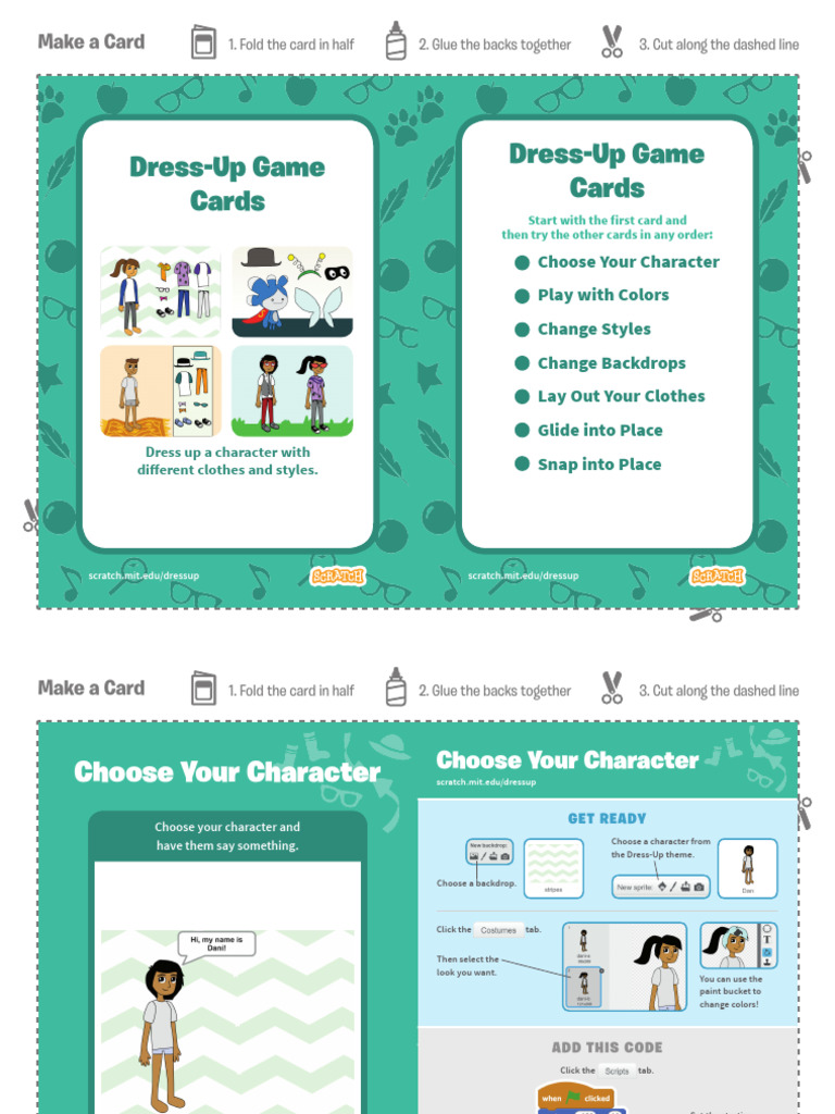 Dress Up Cards | PDF | Human Appearance | Softlines (Retail)