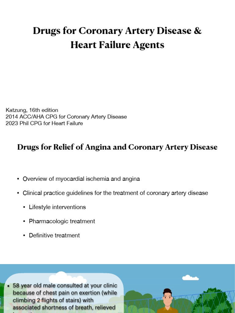 Anti-Angina Agents LCUP2024 | PDF | Myocardial Infarction | Coronary ...